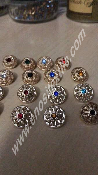 BUTTON Silver-Gold Buttons Accessories | Enosi Textile | Church Textile, Church vestments ...